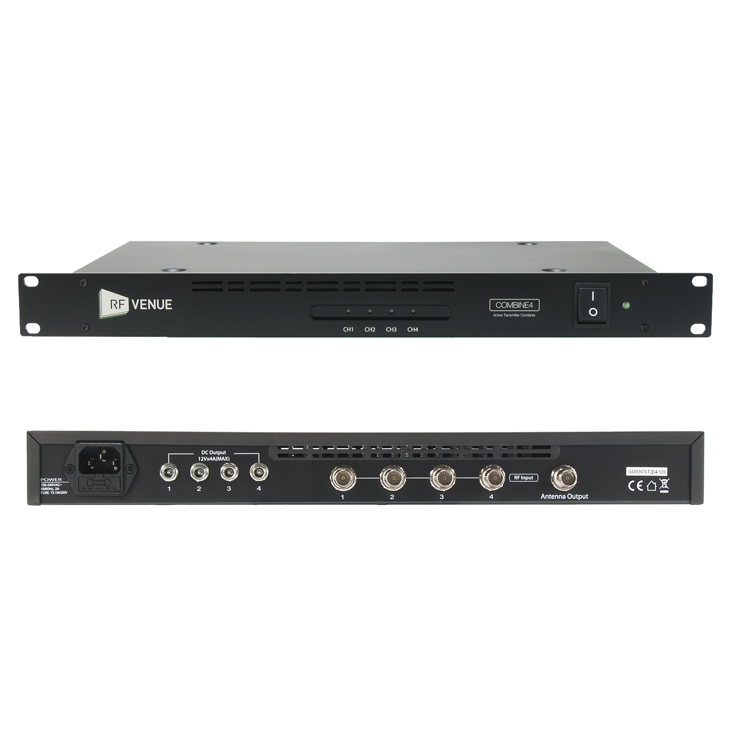 4CH IN EAR MONITOR RF ANTENNA COMBINER JPRO