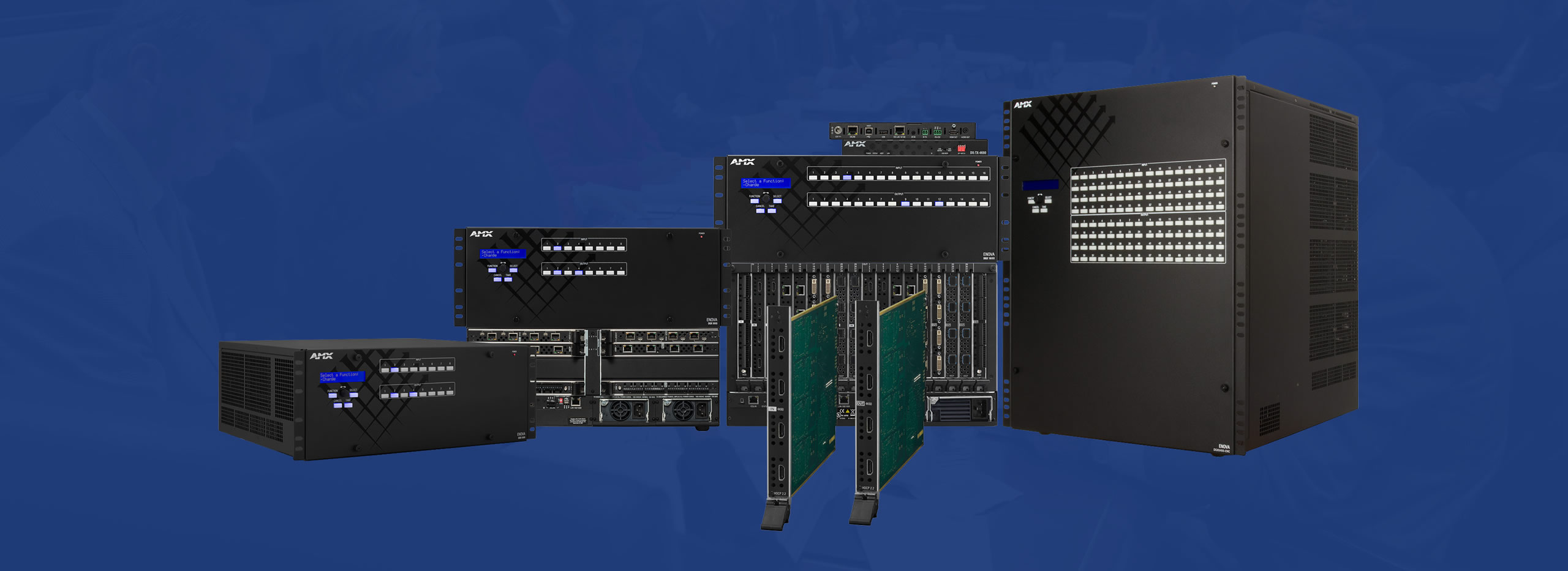AMX DXLink 4K60 Fibre Distance Transport Boards and Endpoints