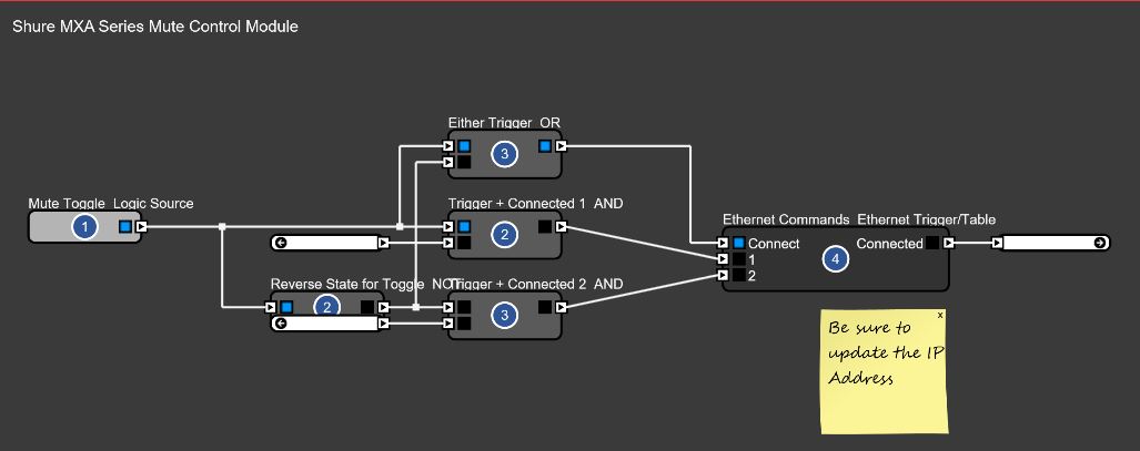 BSS Control Module - Shure MXA Control - JPRO