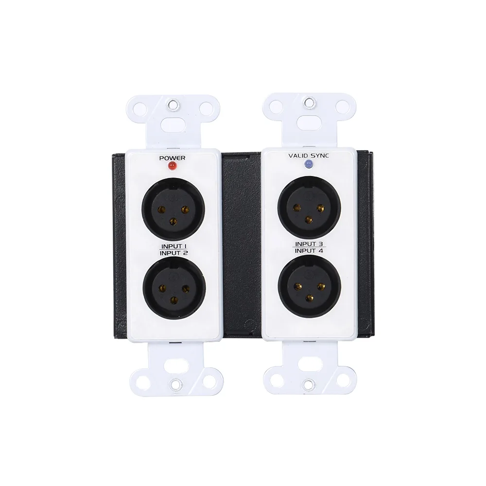 DANTE WALLPLATE 4 MIC/LINE IN 2 LINE OUT - JPRO