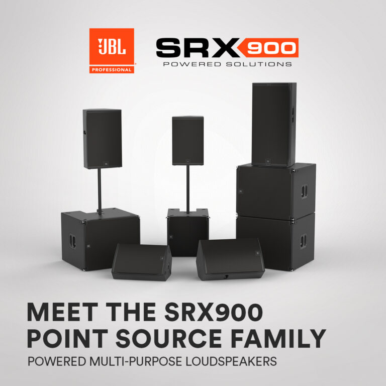 JBL SRX900 Expands with Powered Point-Source Loudspeakers